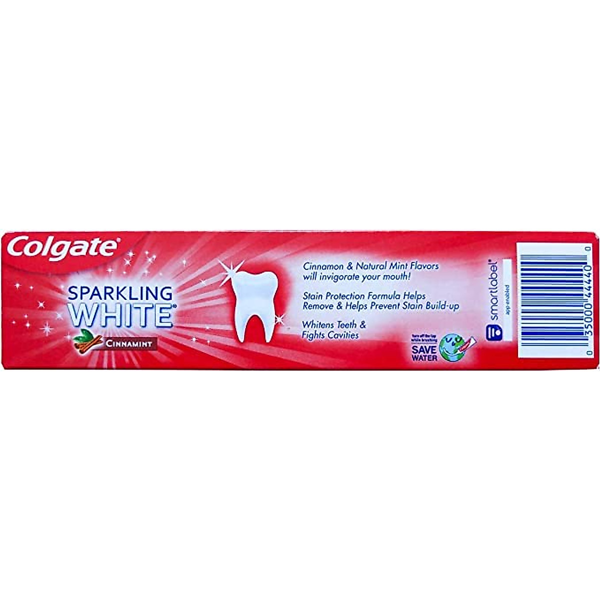 (Pack of 3) Colgate Sparkling White Cinnamint Gel Toothpaste 4 Oz