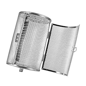 Oven Basket, Stainless Steel Bakeware Oven Roast Baking Nuts Beans Peanut Basket BBQ Grill (12 * 18cm)