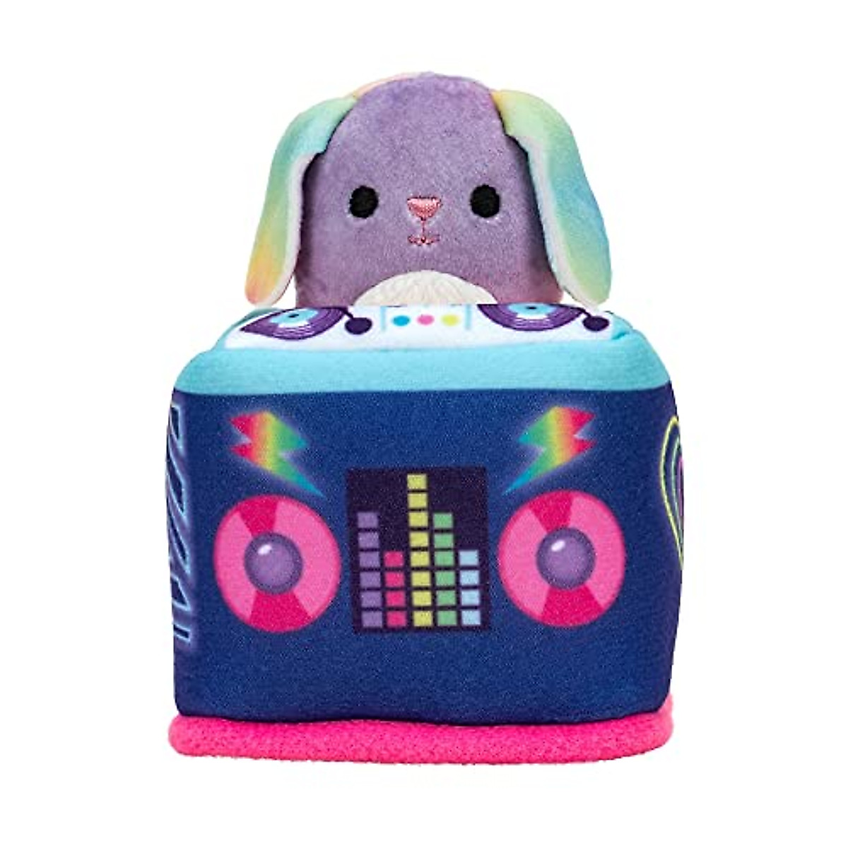 Squishville by Original Squishmallows Rock and Roller Disco Playset - Includes 2-Inch Danya The Bunny Plush, Roller Skates, DJ Booth, and Skating Rink Playscene - Toys for Kids