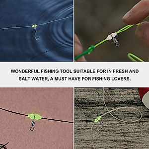 BESPORTBLE Luminous Gourd Swivel Luminous Swivels Connector Fishing Swivels Connector Fishing Barrel Swivel Fishing Rolling Swivels Tackle Accessories Fishing Hooks Contactor