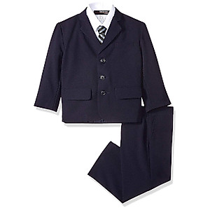Navy Blue Formal Suit Set from Baby to Teens GG230 (14, Navy Blue)