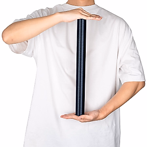 RUSPEPA Black Matte Wrapping Paper - Solid Color Pearly - lustre Paper Perfect for Wedding, Birthday, Christmas, Baby Shower -17 Inches X 32.8 Feet