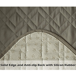 Ameritex Couch Sofa Slipcover 100% Waterproof Nonslip Quilted Furniture Protector Slipcover for Dogs, Children, Pets Sofa Slipcover Machine Washable (Green, 78")