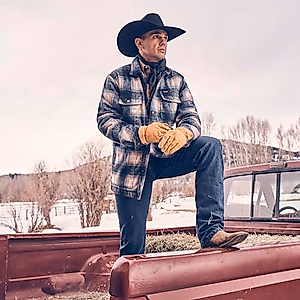 Wrangler Men's Premium Performance Advanced Comfort Cowboy Cut Reg Jean, Mid Stone, 44W x 32L