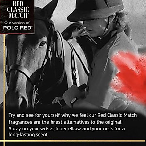 PB ParfumsBelcam Red Classic Match Eau de Toilette Spray, Our version of a Designer 2.54 Fl Oz