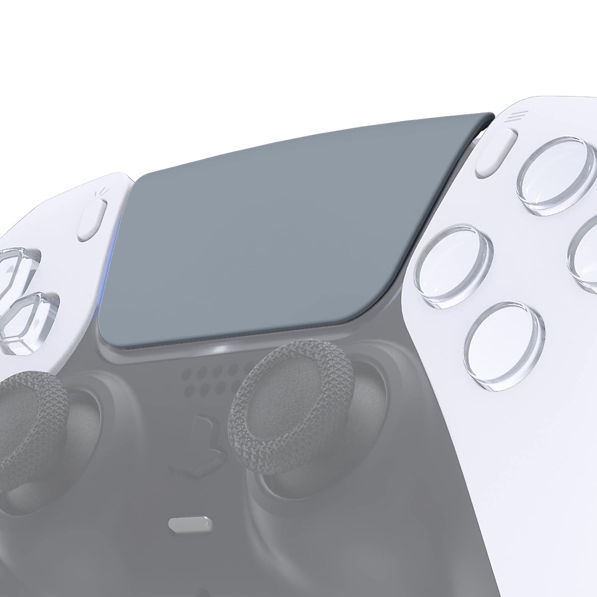 eXtremeRate New Hope Gray Replacement Touchpad Cover Compatible with ps5 Controller BDM-010 BDM-020 BDM-030 BDM-040 BDM-050, Custom Part Touch Pad Compatible with ps5 Controller - Without Controller