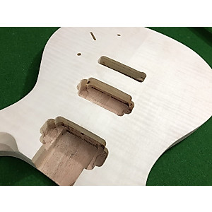 1set guitar kit 22fret guitar neck 24.75inch mahogany maple wood guitar body Rosewood fretboard DIY guitar project