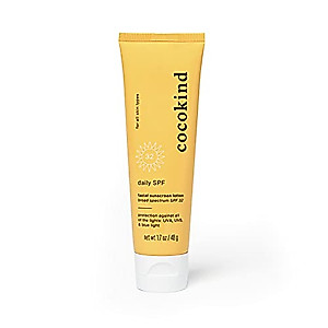 Cocokind Daily SPF, Face Sunscreen, Mineral Sunscreen with Zinc Oxide, Unscented, Reef Safe Sunscreen with SPF 32 Protection