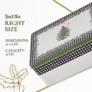 Spode Christmas Tree 2024 Annual 5 Piece Porcelain 12 Fl. Oz. Mug & Tin Set - Holiday Coffee Cup, Christmas Home Décor & Seasonal Coffee Mug - Stocking Stuffer Holiday Gifts - For Tea, Hot Chocolate