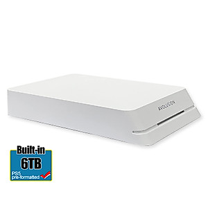 Avolusion HDDGear Pro 6TB 7200RPM USB 3.0 External Gaming Hard Drive (for PS5) White (Renewed)