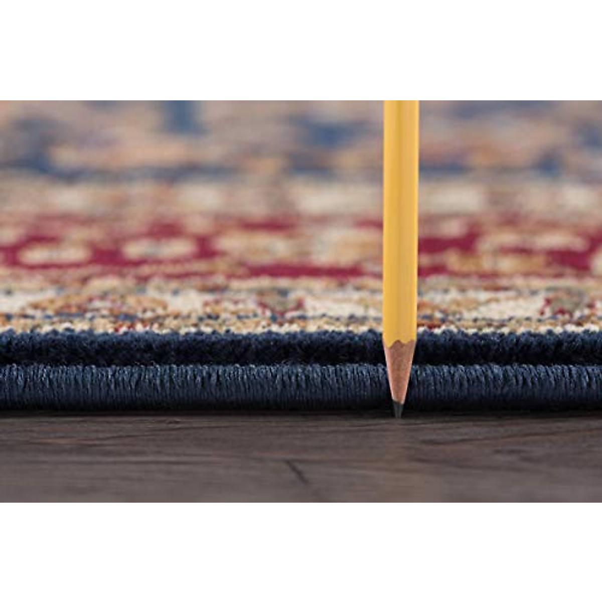 Kirsten Traditional Oriental Navy Scatter Mat Rug, 2' x 3'