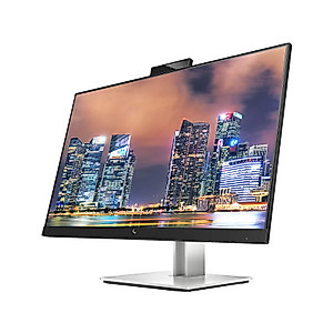 HP E24d G4 24 Inch FHD 1980 x 1080 IPS Docking Monitor with Webcam, HDMI, DisplayPort, USB 3.0, USB-C Bundle with HP E243 Monitor and Desk Mount Clamp Fully Adjustable Dual Monitor Stand