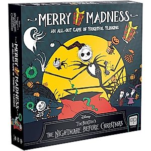 Disney Tim Burton’s The Nightmare Before Christmas Merry Madness | Quick-Rolling Family Dice Game | Great Kids & Family Board Game | Officially-Licensed Merchandise