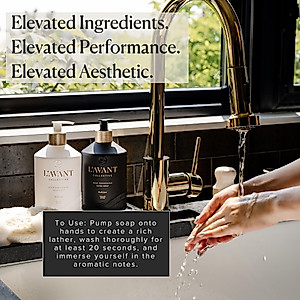 L'AVANT Collective High Performing Dish Soap | Plant-Based Ingredients & High Performing Formula | Fresh Linen Scent | Reusable Glass Bottle I 16 FL oz/473 mL