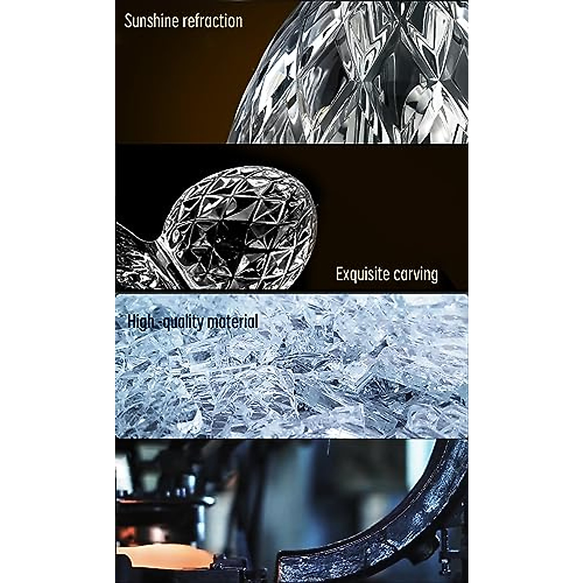 Silverware Set Gold Flatware 24-Piece for 6 Food-Grade Stainless Steel Tableware Cutlery Set Mirror Finished Utensil Sets for Home Restaurant Crystal Egg-Shaped Organizer Storage