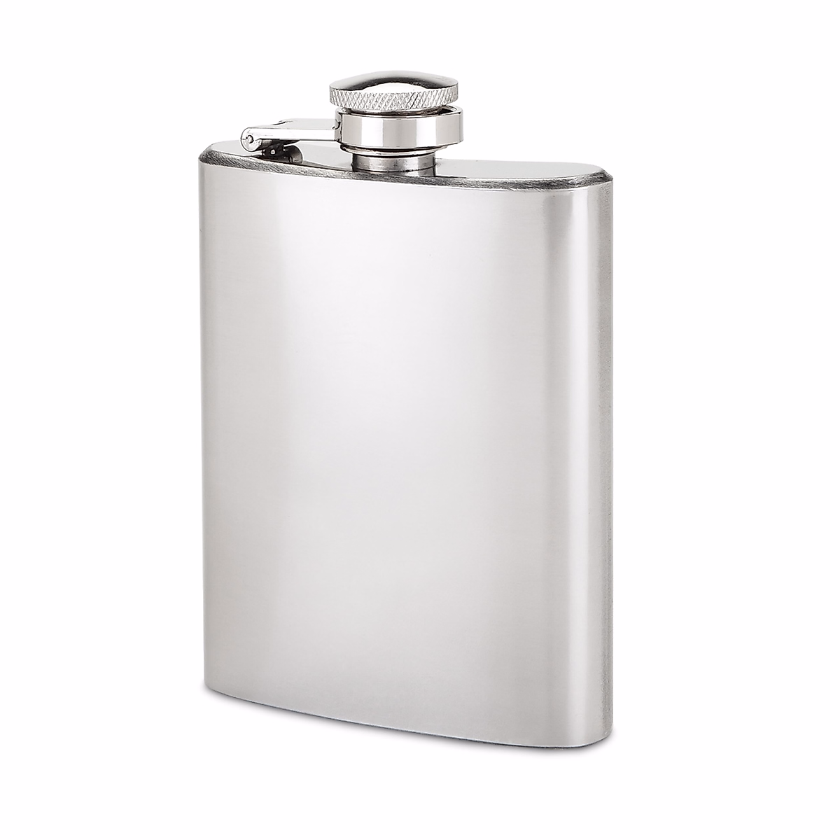TRUE Stainless Steel Metal Men and Women Drinking Flasks for Vodka Whiskey Tequila Rum Cocktails, Travel, Backpacking, 4 oz, Set of 1, Silver