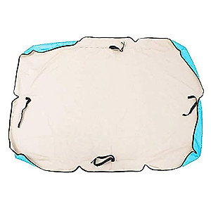 GWOKWAI Outdoor Swing Canopy Replacement, Waterproof Replacement Canopy Porch Top Cover Sunshade Chair Canopy Cover Shades for Outdoor Patio Garden Beach Pool Seat