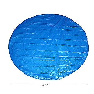 Pool Cover Easy Set, Swimming Pool Covers for Above Ground Pools, Solor Inflatable Pool Tarp, Dustproof Waterproof Pools Protector for Garden Outdoor (Round - 6 Foot)