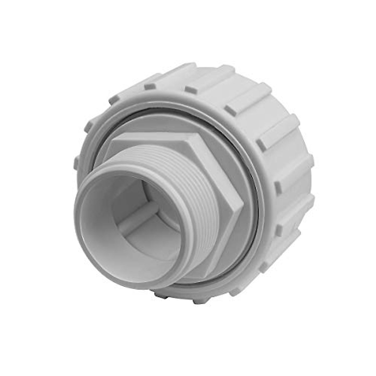 XtremepowerUS 2 Pcs Universal 1.5" NPT x 1.5" Slip Union Socket Joint Adapter Fitting Quick Connector Replacement (MSlip) for Pool Spa Pump, Set of (2) ale X