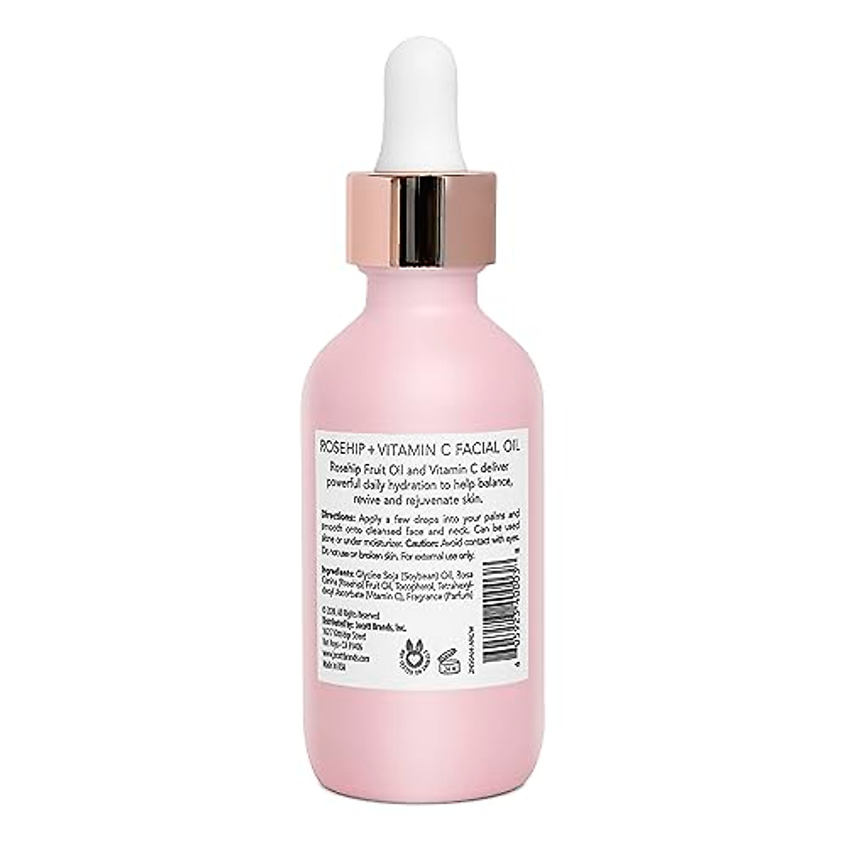 Pearlessence Rosehip Balancing Facial Oil + Rosehip Fruit Oil & Vitamin C | Daily Hydration to Help Balance & Revive Skin | Made in USA & Cruelty Free