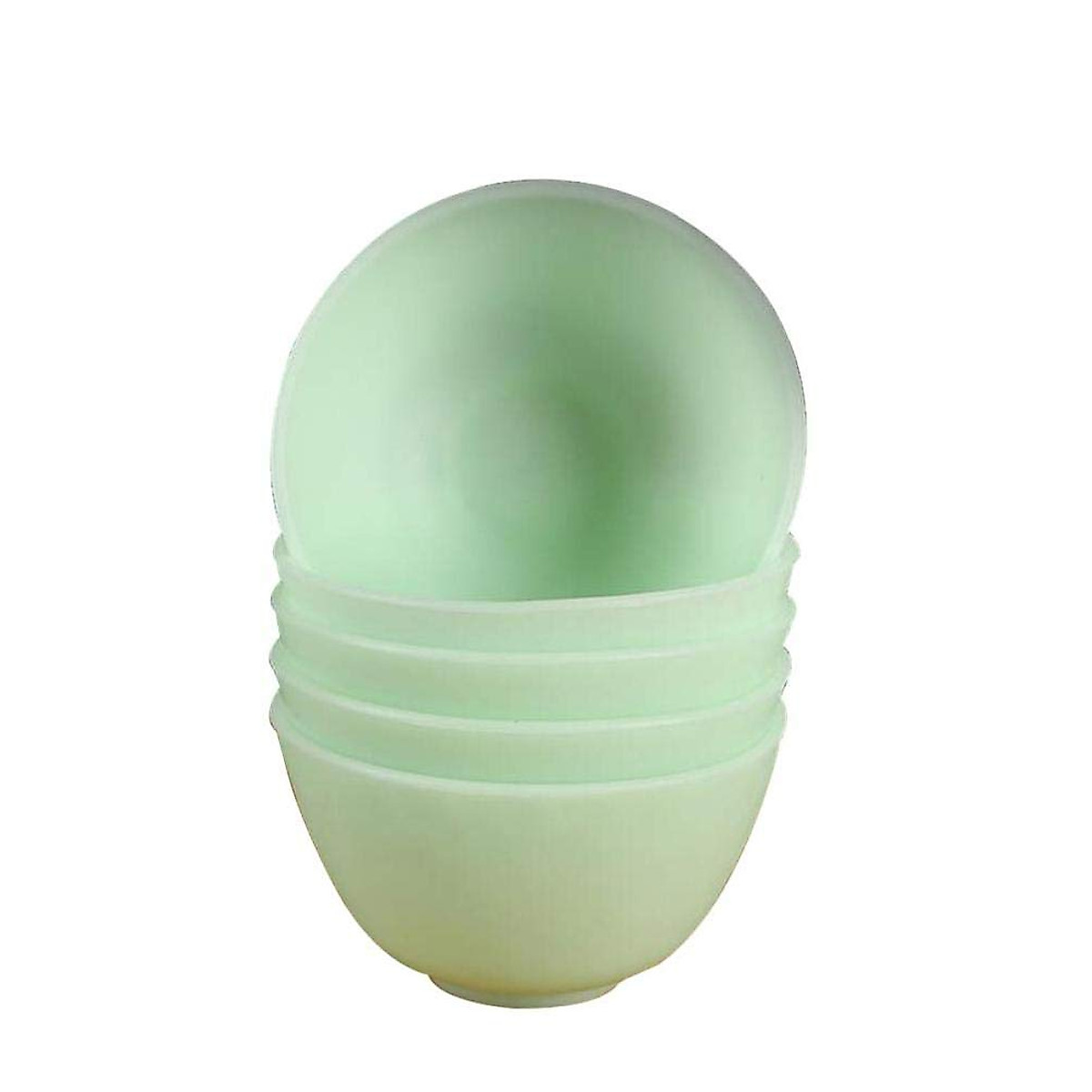 Luxshiny Glass Bowls Diy Tools Silicone Bowl, Mixing Bowl Sauce Bowl Prep Measuring Bowl Pinch Bowls Condiment Bowls for Home Use (S, Green) Silicone Mixing Bowl 14mm Bowl