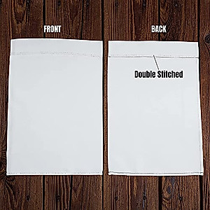 5 Pcs Sublimation Blank Garden Flags 100% Polyester 3 Layer Double-Sided Ready for Printing Garden or Lawn Banner | 12x18in DIY Vinyl or Dye Sublimation Blank Flags Pack of 5