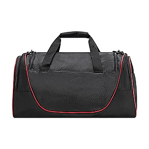 PUMA Evercat Contender Duffel Bag, One Size, Black/Red