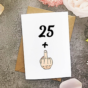 MAGJUCHE Funny 26th Birthday Card, 25+1 women Or Men Sweet 26 Years Old Birthday Gift Joke Card