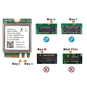 OKN WiFi 6 Card AX3000 M2 WiFi Module with BT 5.1 and WPA3 Security, M2 WiFi Card for Laptop Supports Windows 11/10