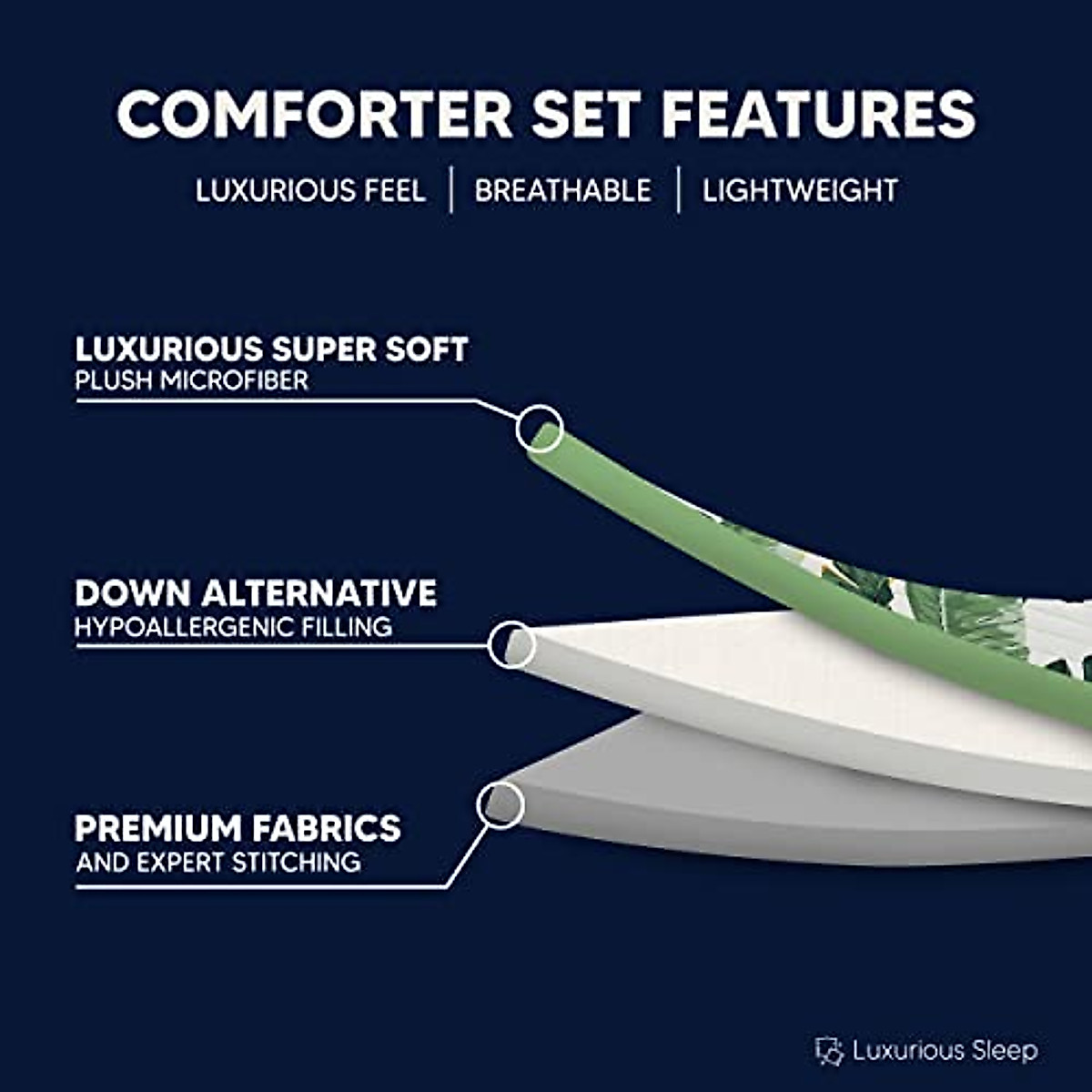 Chic Home Palm Springs 9 Piece Quilt Set Stitched Palm Tree Print Bed in A Bag - Sheet Set Decorative Pillow Shams Included, Queen, Green