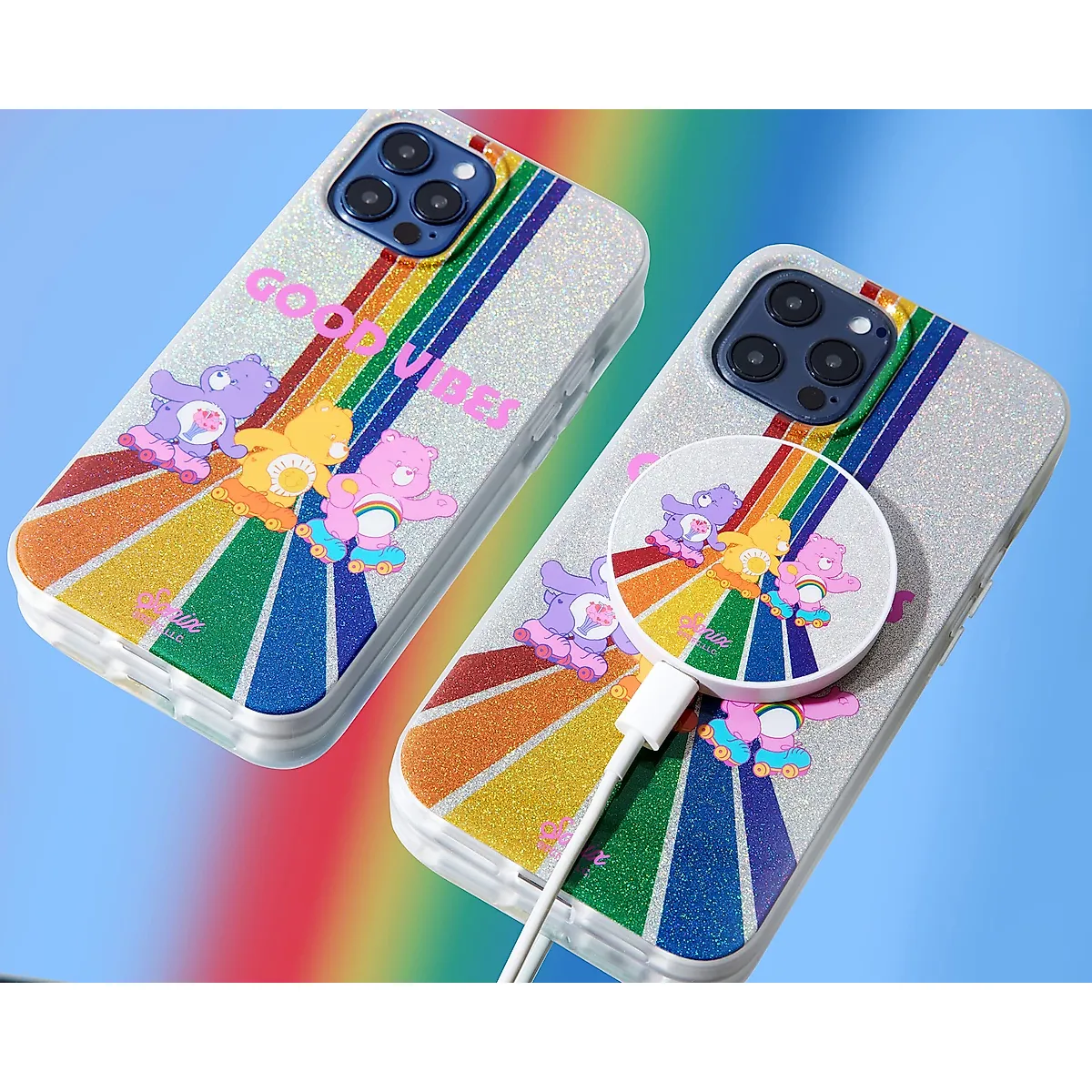 Sonix x Care Bears Case for iPhone 12 Pro Max Featuring Built in Self-Aligning Compatibility with MagSafe Charging [10ft Drop Tested] Protective Good Vibes Rainbow Case for Apple iPhone 12 Pro Max