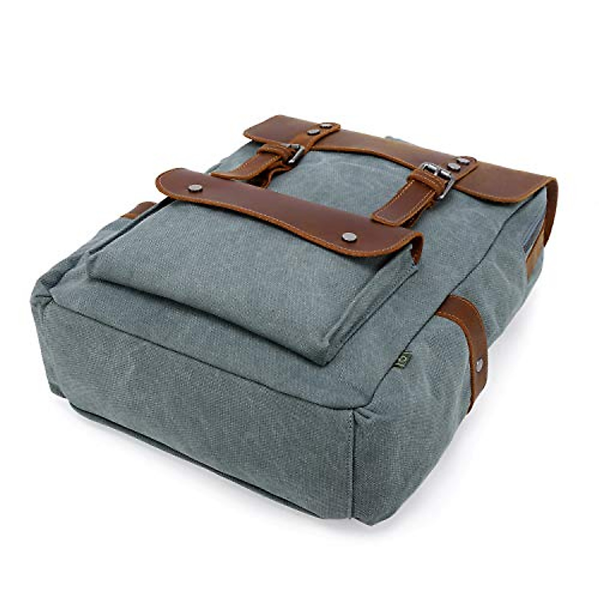 TSD Brand Valley Hill Canvas Backpack (Teal)