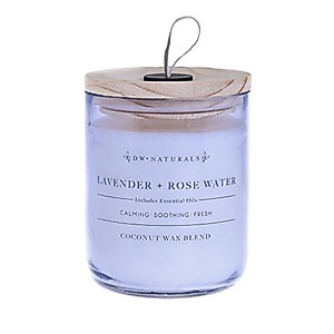 DW Home Naturals Lavender & Rose Water 2 Wick Candle 17 oz.