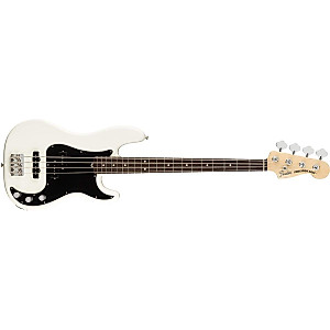 Fender American Performer Precision Bass, Arctic White, Pau Ferro Fingerboard