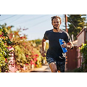 Takeya Actives Insulated Stainless Steel Water Bottle with Spout Lid, 24 Ounce, Cobalt