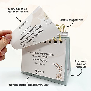 MESMOS Laptop Camera Cover Slide Cute Plants with Mindfulness Self Care Daily Calendar