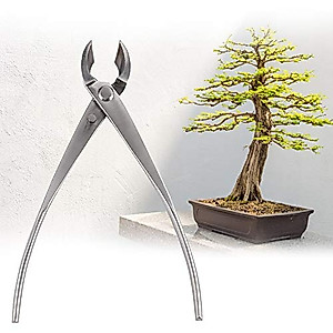 FECAMOS Knob Branch Cutter, Knob Bonsai Cutter Strong Tenacity Branch Cutter Ergonomic Handles for Cutting Bonsai Tree Burl for Making Circular Cocave Incision