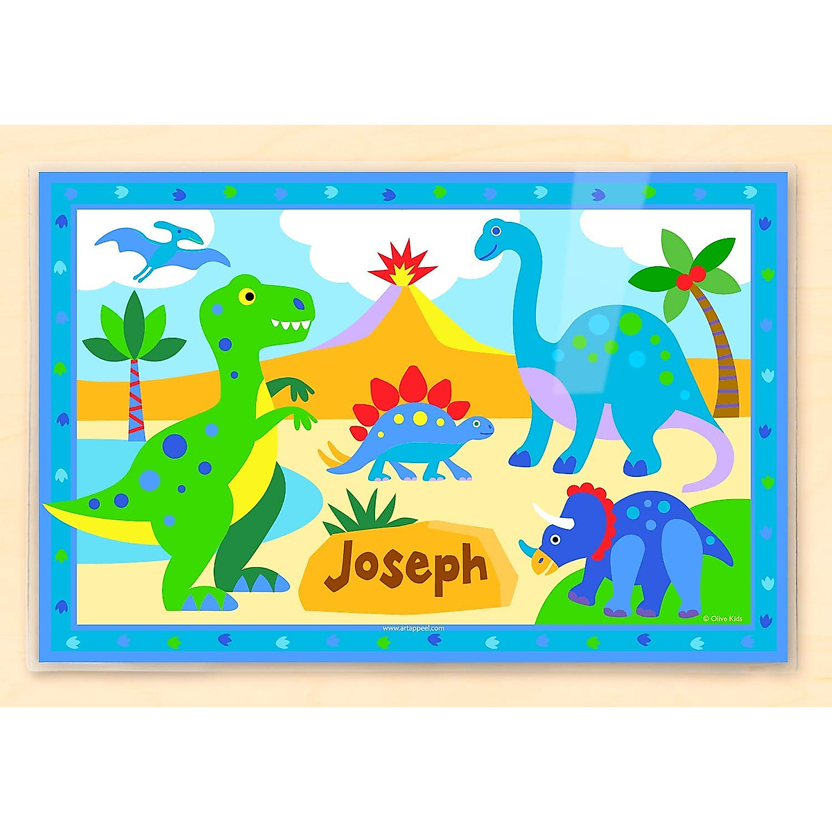 Olive Kids Dinosaur Personalized Placemat