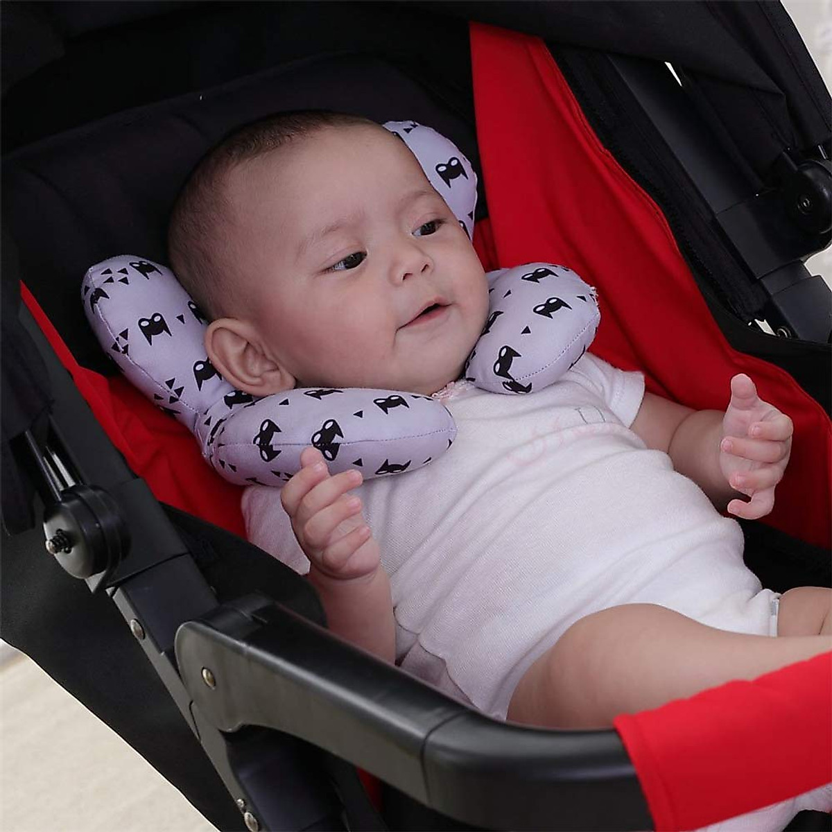 G-Tree Baby Child Head and Neck Support, Pushchair Car Seat Pillow Headrest for 0-1 Years Toddler, Best Gifts for Kids, Batman