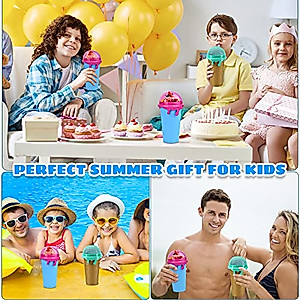 Slushie Maker Cup, TIKTOK Slushy Cup Magic Quick Frozen Smoothies Cup 2 Pack, 500ml Slushie Cup Homemade Milk Shake Ice Cream Maker Cooling Cup DIY for Family