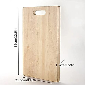 Rubber Wood, Restaurant Cutting Board, Kitchen Wooden Cutting Board, Food Supplement Fruit Pizza Bread Solid Wood Small Cutting Board