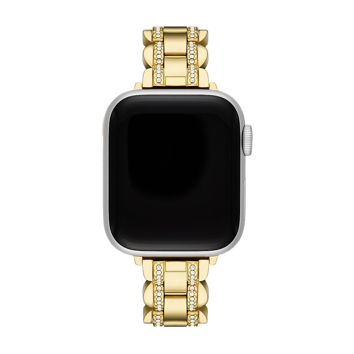 Kate Spade New York women's gold-tone pavé stainless steel bracelet band for apple watch®, 38/40/41mm