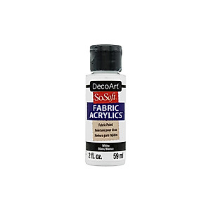 DecoArt Deco Art SoSoft Fabric Acrylic Paint 2oz-White