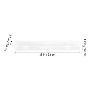 Healifty Clear Container Paintbrush Organizer 3pcs Clear Plastic Pencil Case with Snap Closure Multifuction Storage Container for Art Craft Organizer Clear Container Paintbrush Organizer