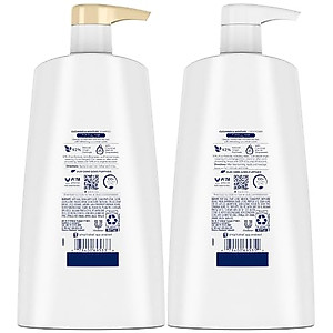 Dove Shampoo and Conditioner Set - Cool Moisture Cucumber Hydrating Shampoo for Dry Hair with Coconut Oil, Marula Oil, and Grapeseed Oil for Hair Care, 25.4 Fl Oz (2 Piece Set)