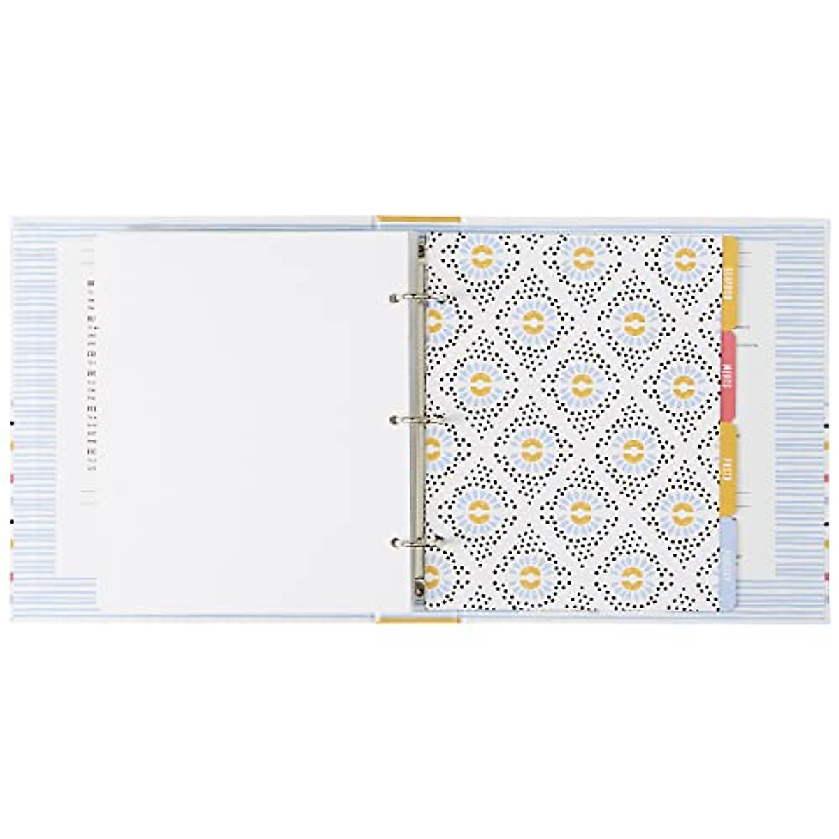 C.R. Gibson Bloom Pocket Page Book Binder with Recipe Index Cards, 8.5" W x 9.35" L, Multicolor
