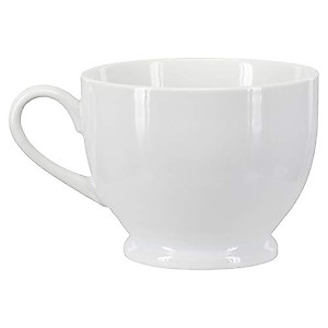 BIA Cordon Bleu 903217S4SIOC Espresso Cups Footed Cappuccino Mugs, One Size, White