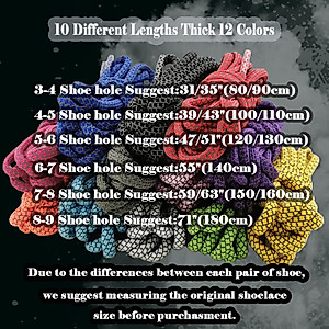 VASGO Sport Round Shoe Laces Reflective, for Sport Sneakers Skates Boots Trainer Sneaker Basketball Shoes [10 Different Lengths Thick 12 Colors] (55inches / 140cm, Sky Blue)