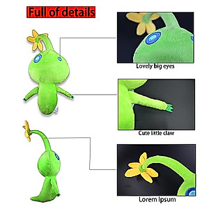 Pikmin Plush,10 inch Pikmin Plushie Toys Stuffed Animal Plushie Doll Toys Soft Stuffed Figure Doll Collectible Gifts for Kids Fans Aldults Birthday (4pcs)