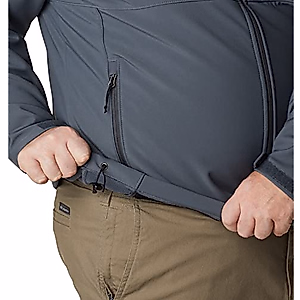 Columbia Men's Ascender Softshell Front-Zip Jacket, Graphite, Medium